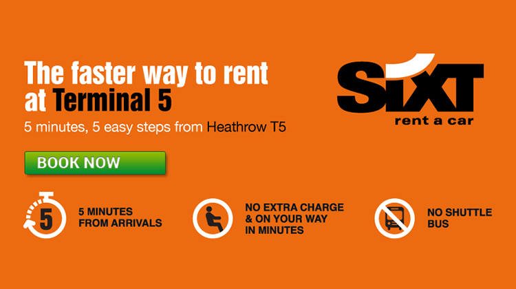 The Faster Way to Rent at Heathrow Terminal 5 - Sixt Car Hire Magazine